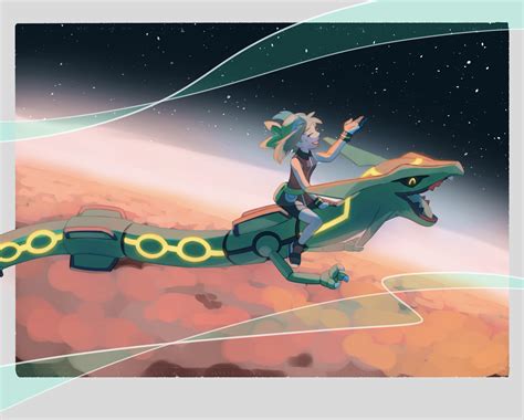 May And Rayquaza Pokemon And More Drawn By Torinoko Miiko Draw Danbooru