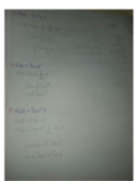 Solution Taller 2 De Derivadas De Funciones Trigonometricas Studypool