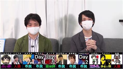 解説部屋18 22【コスプレイヤー参戦！村陣営も人狼陣営も見抜けるのか！？】 ゲーム動画 ニコニコ動画