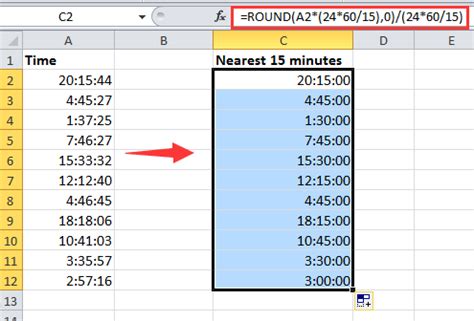How To Round Time To Nearest Hour Minute Second In Excel