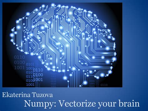 Numpy Vectorize Your Brain Speaker Deck