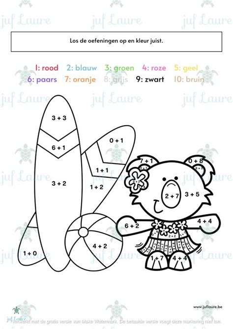 Werkboekje Optellen T E M 10 Juf Laure
