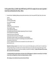 IS631 Chapter 4 Questions V4 1 Docx For The Questions Below You MUST Replace NJITID With