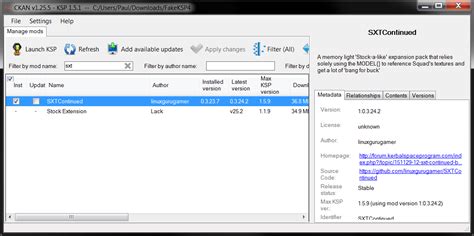 Ckan Not Updating Compatible Mod Issue Ksp Ckan Ckan Github