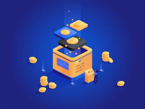 Premium Vector Cryptocurrency And Blockchain Technology Isometric Concept
