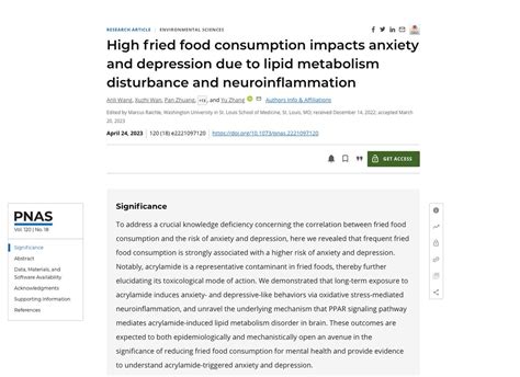 いっちーバーチャル精神科医 On Twitter フライドポテトなど揚げ物ばかりを食べていると代謝障害や神経炎症により不安や抑うつが誘発