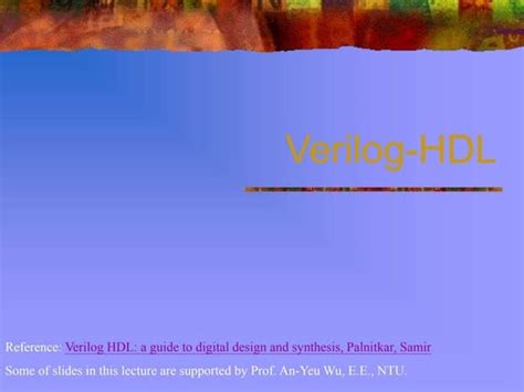 Verilog Hardware Description Languageppt