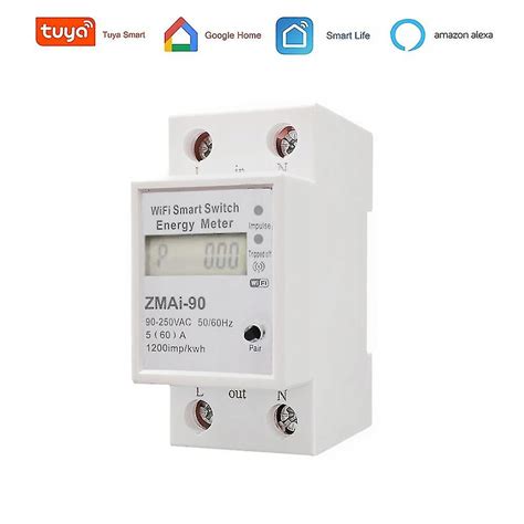 Wifi Smart Energy Meter Single Phase Din Rail Type 12776795550 Oficjalne Archiwum Allegro
