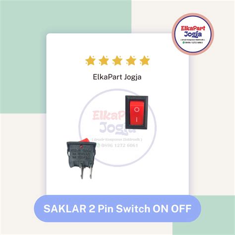Jual SAKLAR POWER KCD11 Rocker Merah Switch On Off 3A 250V 6A 125V AC 2
