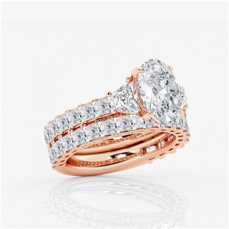 Ctw Oval Lab Grown Diamond Bridal Set Grownbrilliance