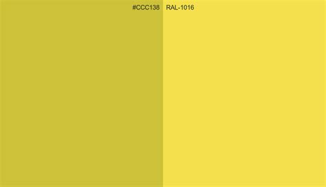 Hex Ccc138 To Ral Code Ral 1016 Conversion Chart Ral Classic