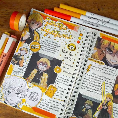 An Open Notebook With Some Drawings On It And Two Markers Next To It Along With Pencils