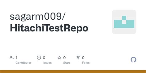 GitHub Sagarm009 HitachiTestRepo