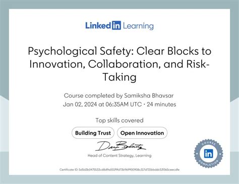 Samiksha Bhavsar On Linkedin Certificate Of Completion