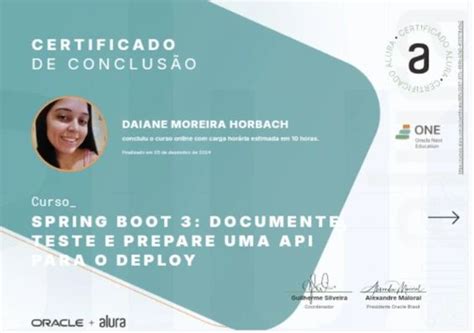 🎉 Estou Muito Feliz Em Compartilhar Que Conquistei Meu Certificado No Curso Spring Boot 3