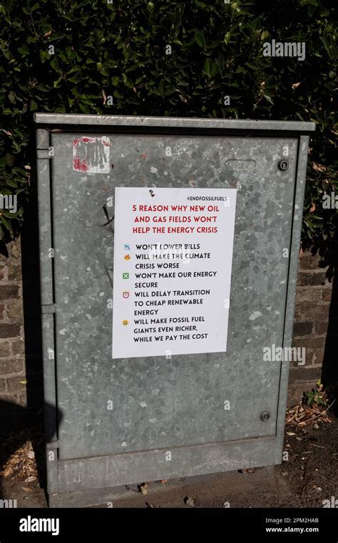A Protest Poster Giving Reasons New Oil And Gas Fields Wont Help The