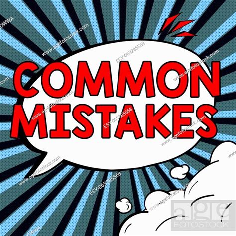 Text Showing Inspiration Common Mistakes Conceptual Photo Actions That