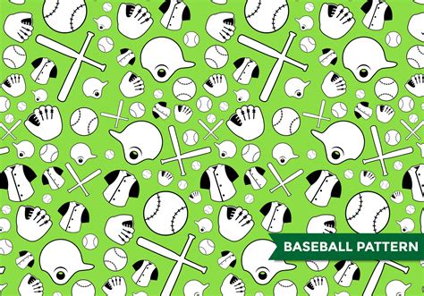 Baseball Pattern Vector Vector Art At Vecteezy