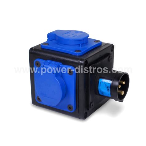 16amp Cee Input 4 X 20amp Shucko Outputs Stage Box Sb163p 01s By Power Distros Procom