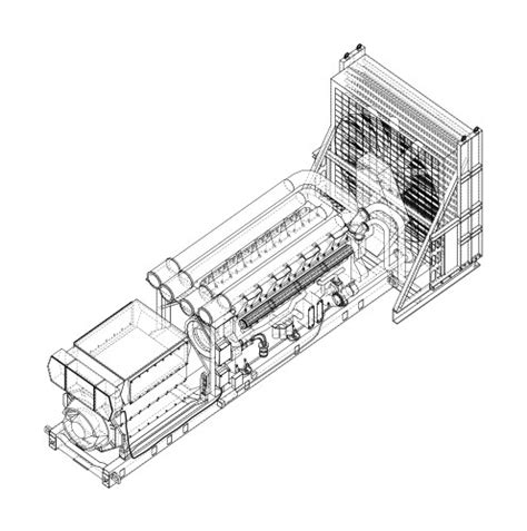 Container Type Generator Structure Blueprints Vector Image