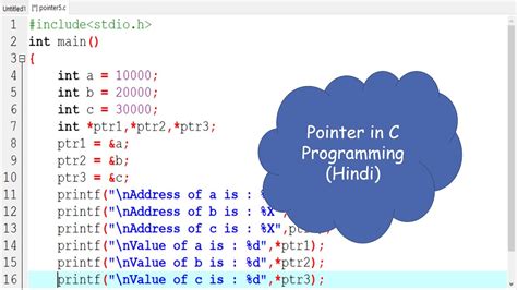 Pointer In C Programming Hindi Youtube