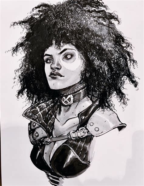 Domino Домино Нина Турман X Men Marvel сообщество фанатов