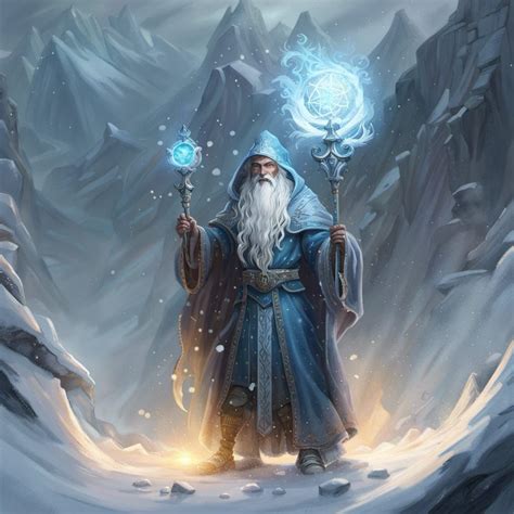 Ice Wizard Snowy Portrait R Nightcafe