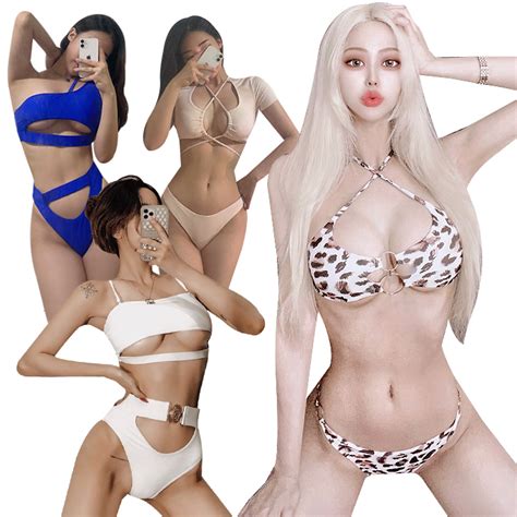 요즘대세 언더붑 비키니수영복투피스섹시비키니링스트랩호피여름휴가모노키니여성수영복바다원피스 티몬