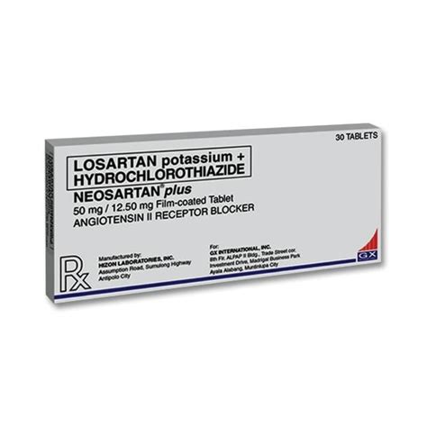 Neosartan Plus Losartan Potassium Hydrochlorothiazide 50mg 1250mg