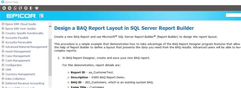Error When Opening Design Ssrs Report Epicor Erp 10 Epicor User