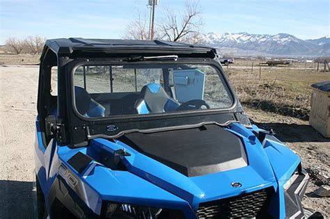 Polaris General 1000 Vented Folding Windshield Glass By Ryfab Gw15