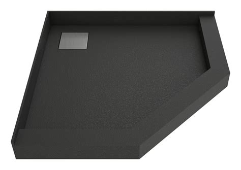 Redi Neo® 42 In X 42 In Neo Angle Corner Shower Pan With Back Drain And Square Tileable Drain