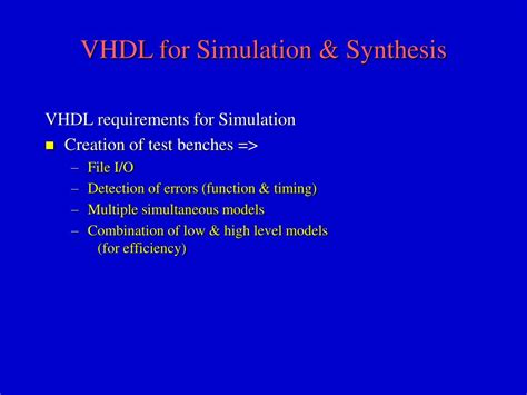 Ppt Vhdl Powerpoint Presentation Free Download Id951325