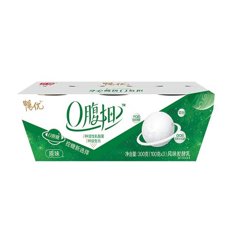 轻食好搭配光明畅优0蔗糖原味风味发酵乳100g 3杯 组 Taobao