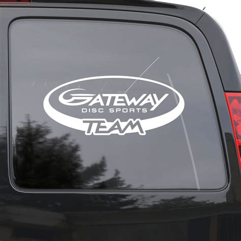 Gateway Disc Sports Team Window Decal Disc Golf Discs Bags Drivers