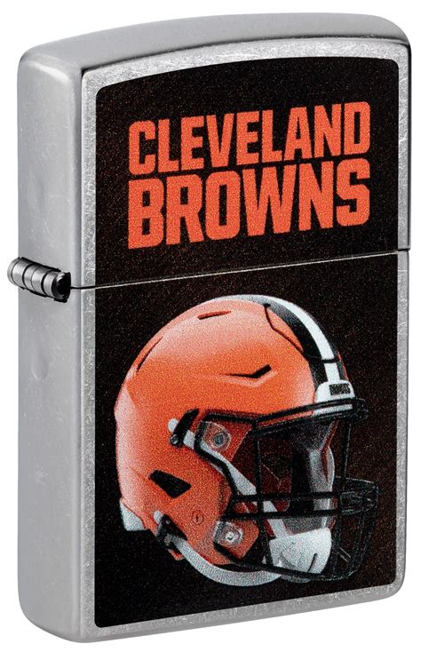 Zippo Nfl Cleveland Browns Helmet Street Chrome Windproof Lighter