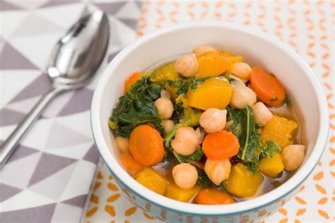 Hearty Autumn Vegetable And Chickpea Soup Recipe