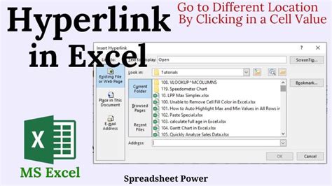 Hyperlink In Excel Create Link To Cell Sheet File And Url