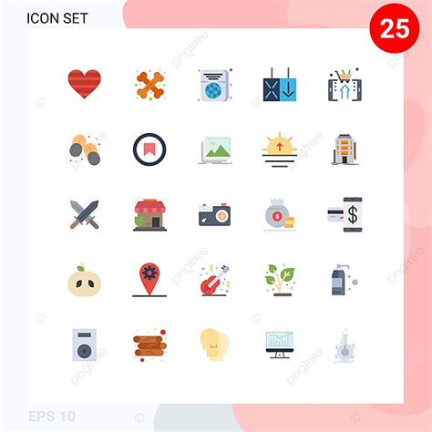 Flat Character Set Vector Hd PNG Images Pictogram Set Of Simple Flat Colors Of Mobile Of