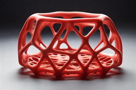 3d Printing Printing Lattice Structure Premium Ai Generated Image