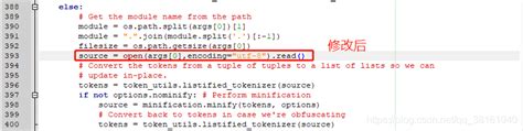 Python 技术篇 修改pyminifier库源码解决编码不一致导致的报错问题：‘gbk‘ Codec Can‘t Decode