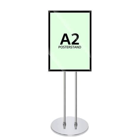 아이월드 자석식 포스터스탠드 Mp A2 고급형 블랙실버 판넬 문구사무