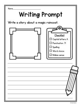 Engaging 2nd Grade Writing Prompts Printable Worksheets For Creative
