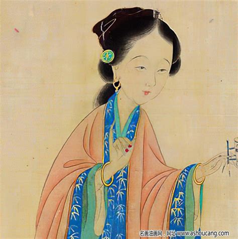 改琦国画 仕女 11 高清大图下载 名画油画网