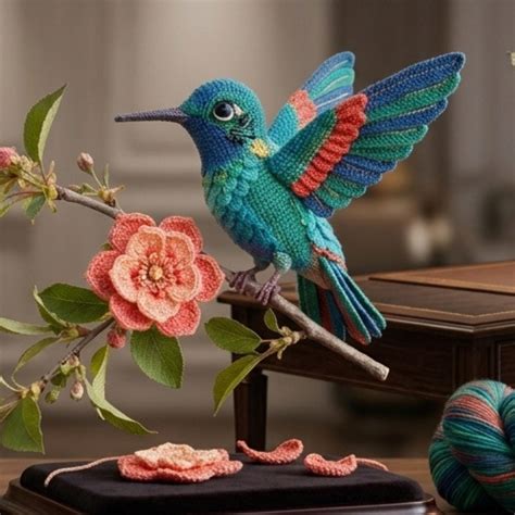 Patrón De Amigurumi De Colibrí A Crochet En Pdf Lindo Peluche Pequeño