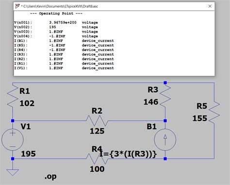 Ltspice Calculates 1inf For Operating Point Electrical Engineering