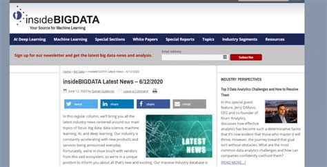 Automl Mentioned In Insidebigdata Latest News 612 Sensei By Tdk