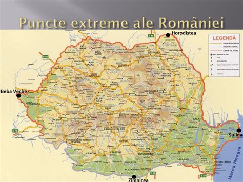 PPT România așezare vecini limite PowerPoint Presentation free