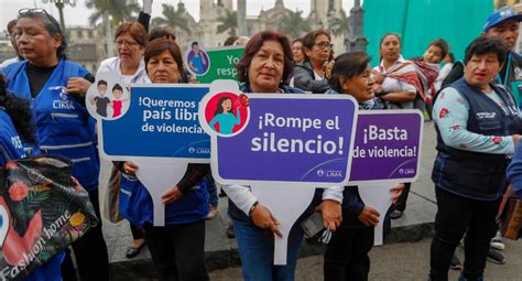 Lanzan Campaña “lima Se Pone De Pie Contra La Violencia Hacia La Mujer