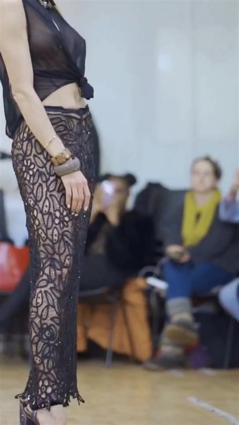 Vertical Full Screen View K HD Fashion Show Naked See Through Fashion London FW